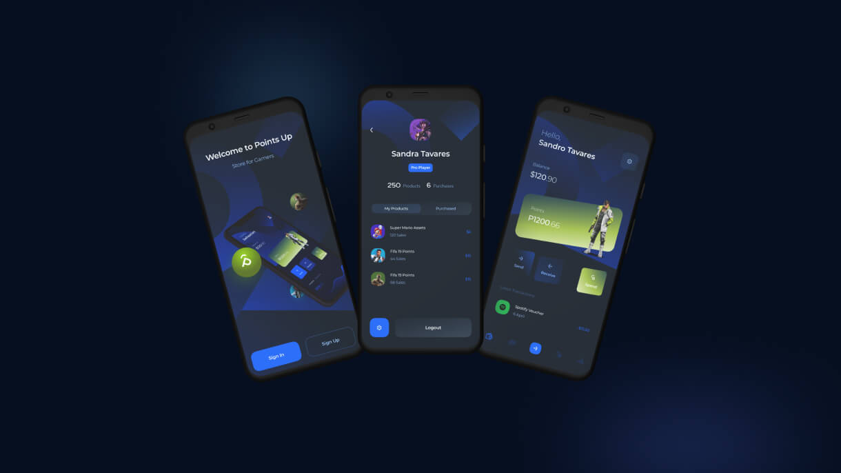 Mobile Application Landing Page Design. - A-TEAM